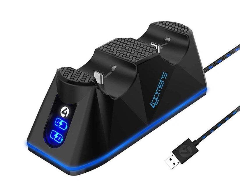 4Gamers PS5 SP-C100V Twin Charging Dock (Black) – The Budget Warehouse