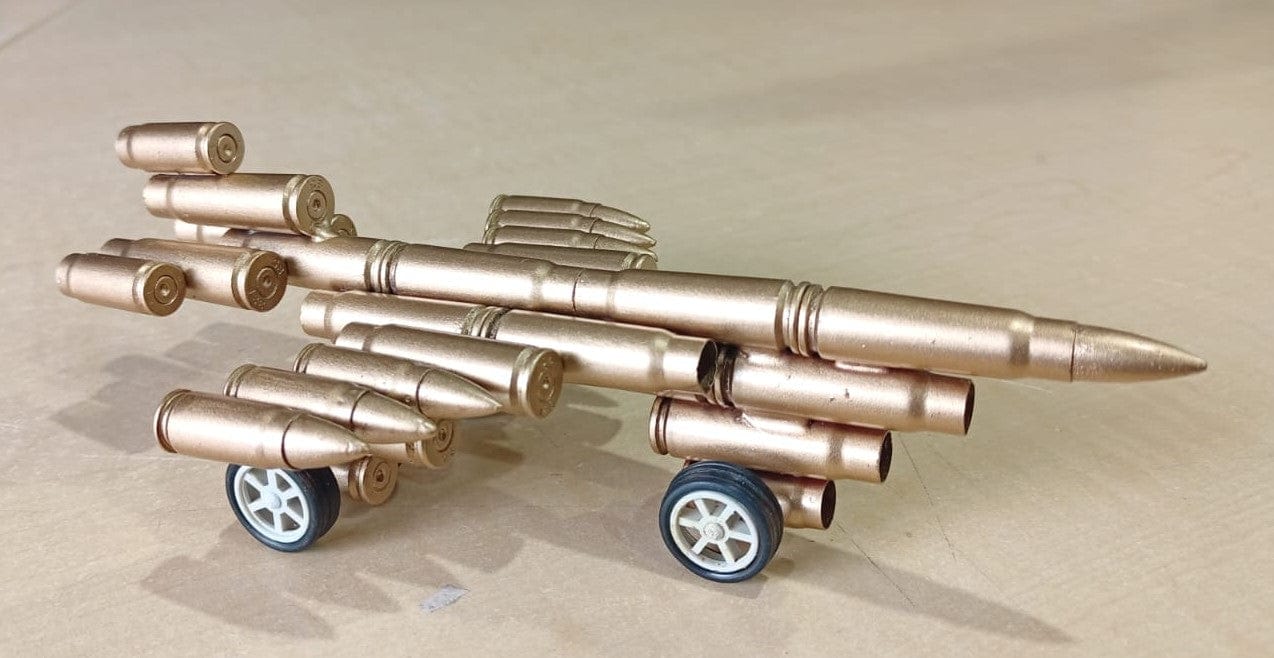 Bullet Shell Casings Shaped Rare Air Force Jet Airplane With Wheels ...
