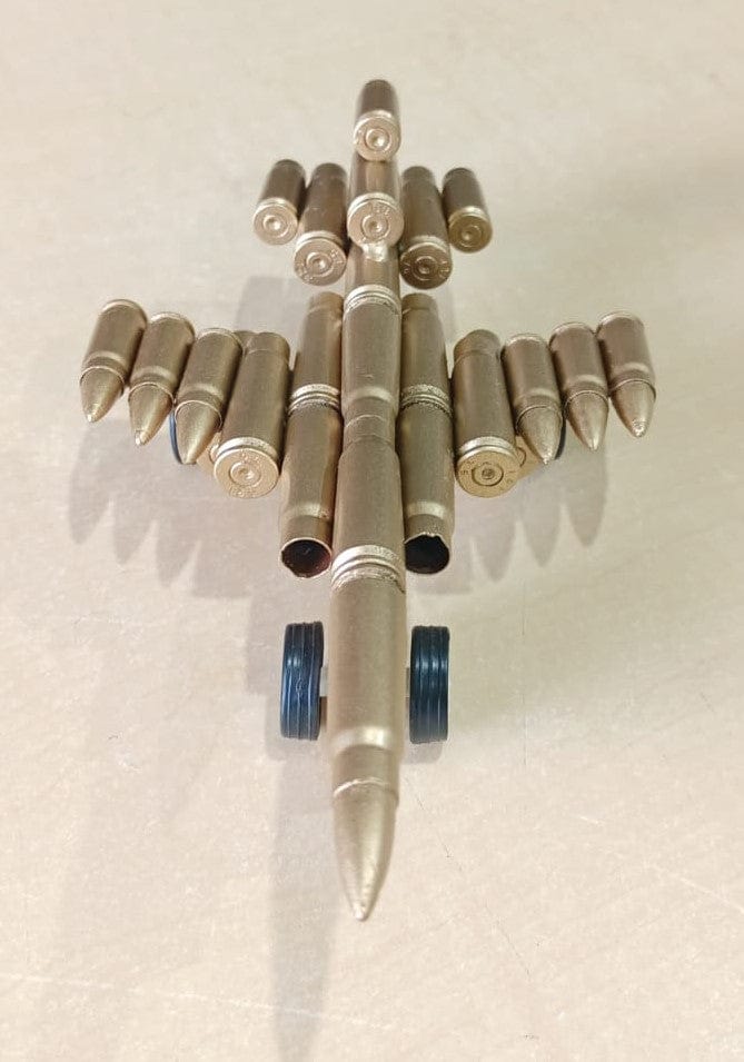 Bullet Shell Casings Shaped Rare Air Force Jet Airplane With Wheels ...