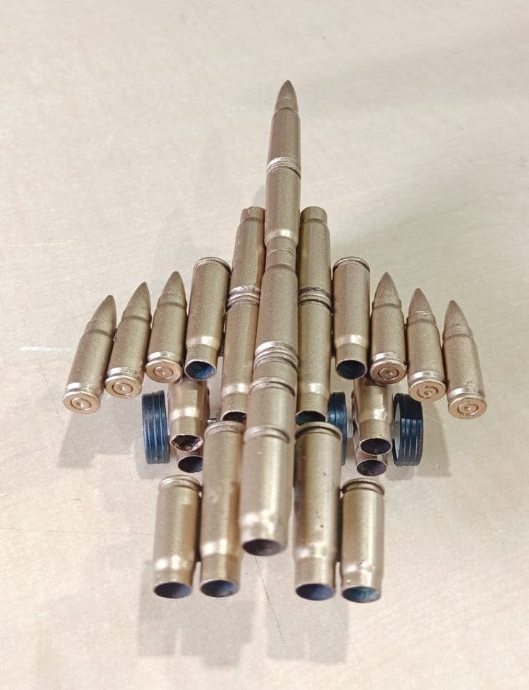 Bullet Shell Casings Shaped Rare Air Force Jet Airplane With Wheels ...