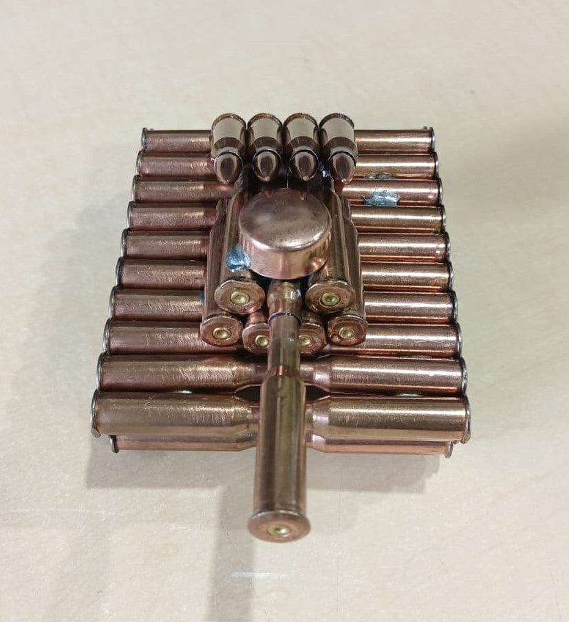 Bullet Shell Casings Shaped Rare Model Army Tank With Wheels (LARGE ...