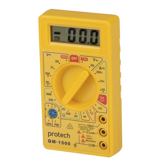 Protech Low Cost Digital Multimeter (DMM) QM1500 – The Budget Warehouse