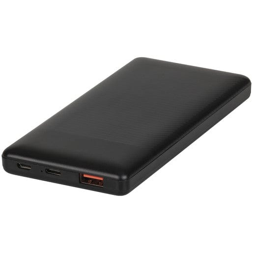 Powertech 10,000mAh Power Bank with USB-C and USB-A Ports in Black MB3 ...