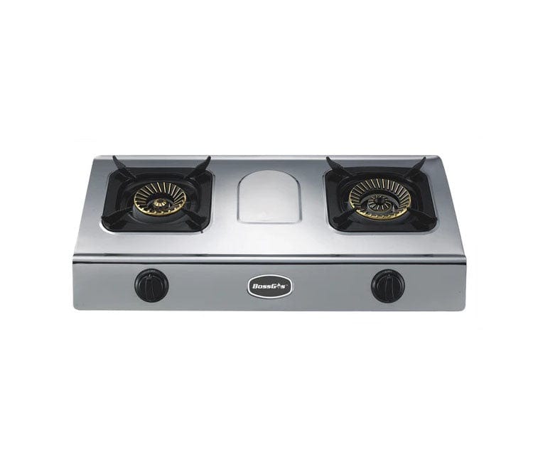 2-01SRBP-1 Auto Ignition Double Burner Stainless Steel Panel Gas Stove ...