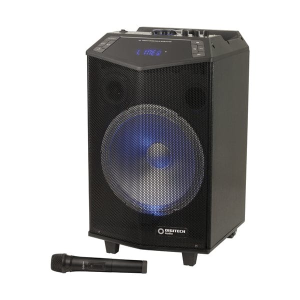 Digitech 12 Inch Rechargeable PA Speaker with Wireless Microphone CS24 ...